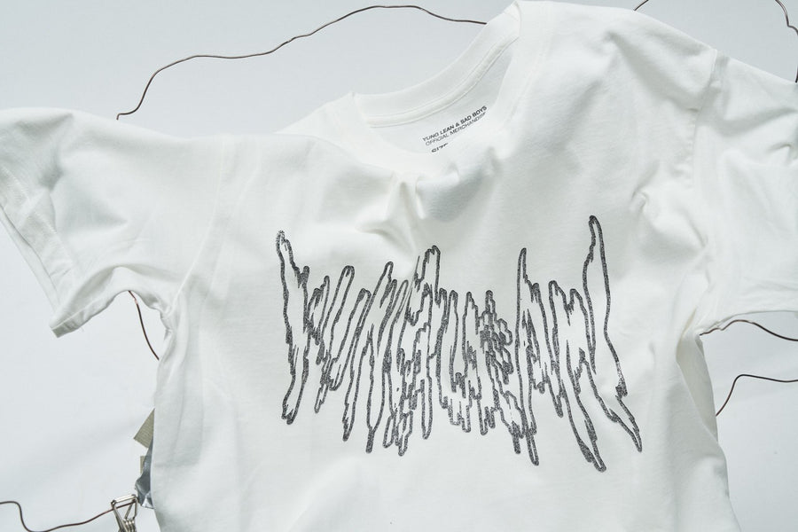 METAL LOGO T-SHIRT (WHITE) – Yung Lean & Sad Boys Official Merchandise (NA)
